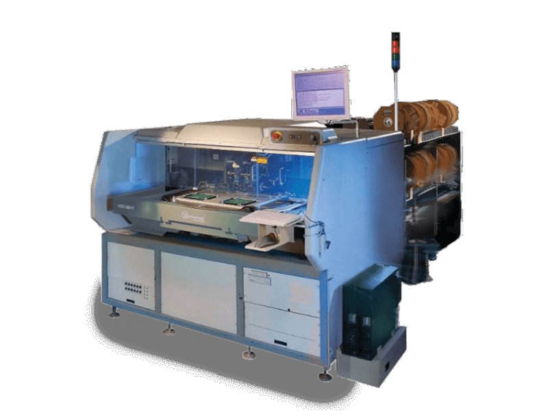 Découvrez la machine d'insertion de composants axiaux et cavaliers VCD 88HT